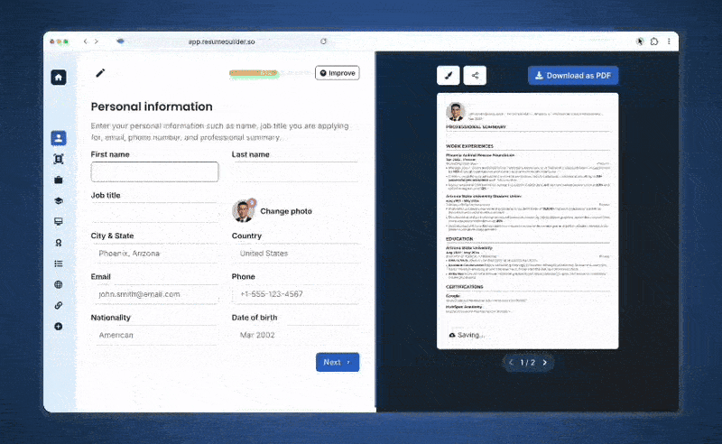 Resume Builder | Build Your Perfect Resume
